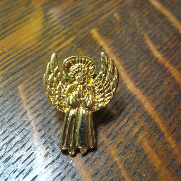Holy Angel | Jewelry | Holy Angel Praying Hands Vintage Lapel Pin ...
